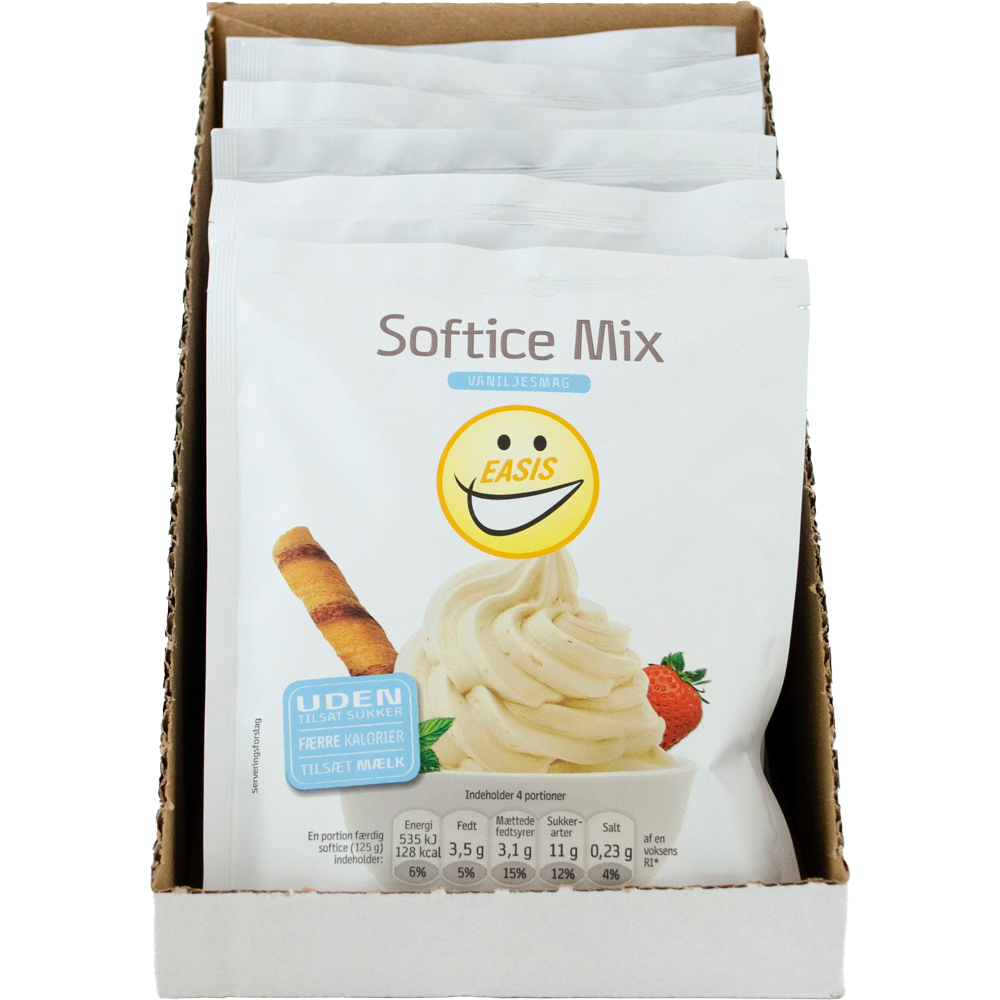6 stk. EASIS Softice Mix │ Softice mix uden tilsat sukker