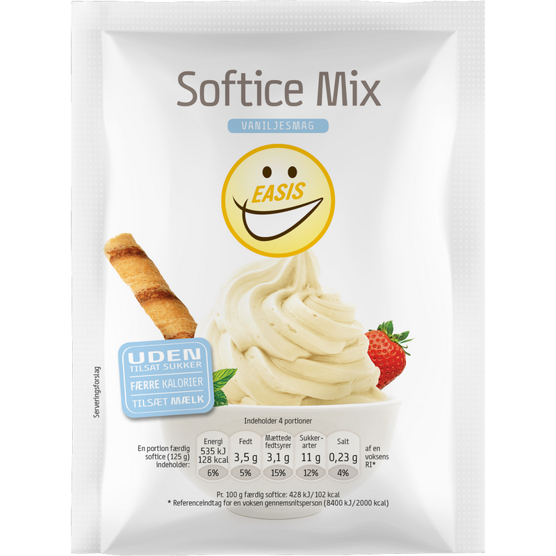 6 stk. EASIS Softice Mix │ Softice mix uden tilsat sukker